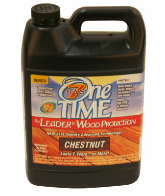 Wood Preservative Stain & Sealer, Chestnut Honey Finish, 1-Gallon ...
